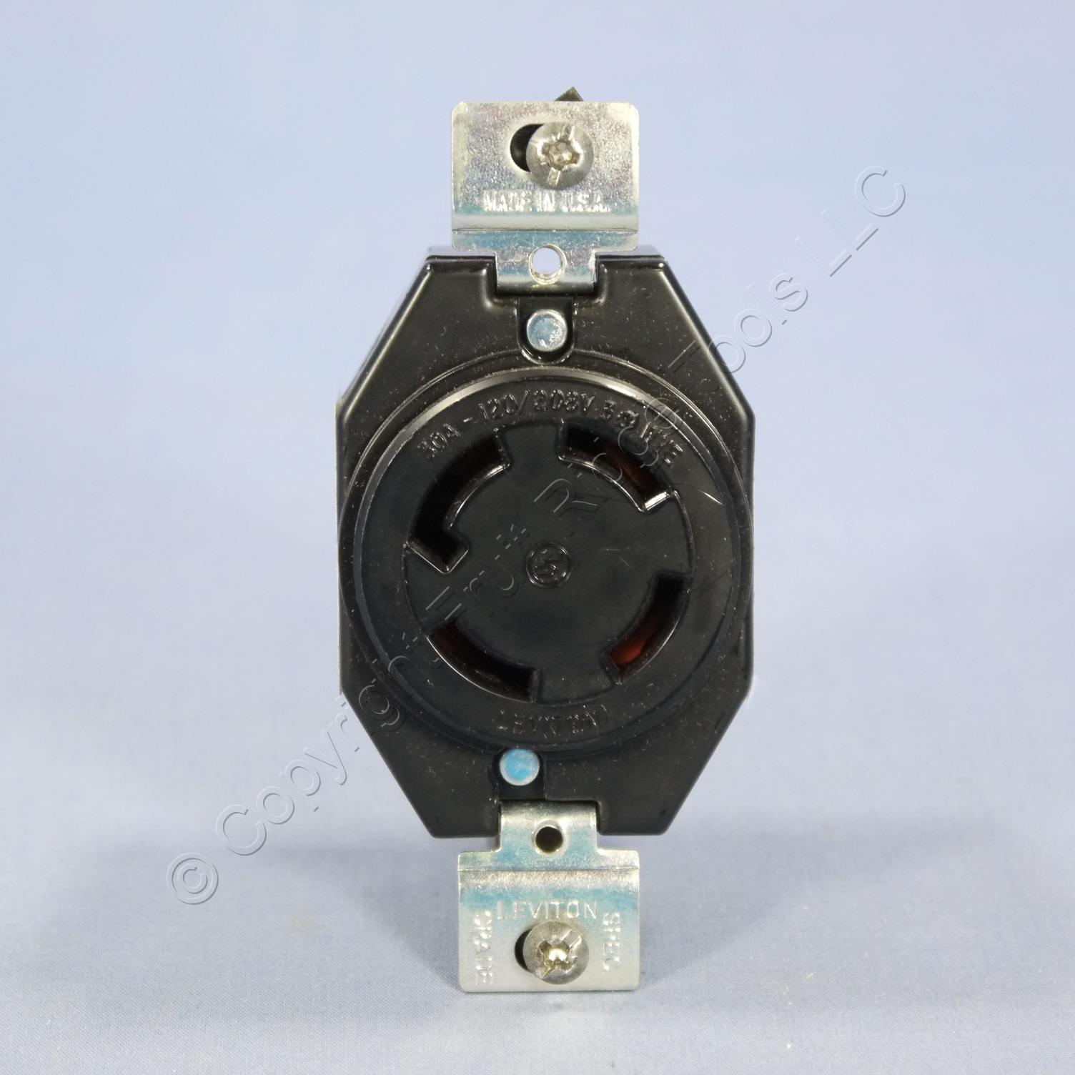 Leviton Non NEMA Locking Receptacle Turn Outlet 30A 120 208V 3 Phase Y